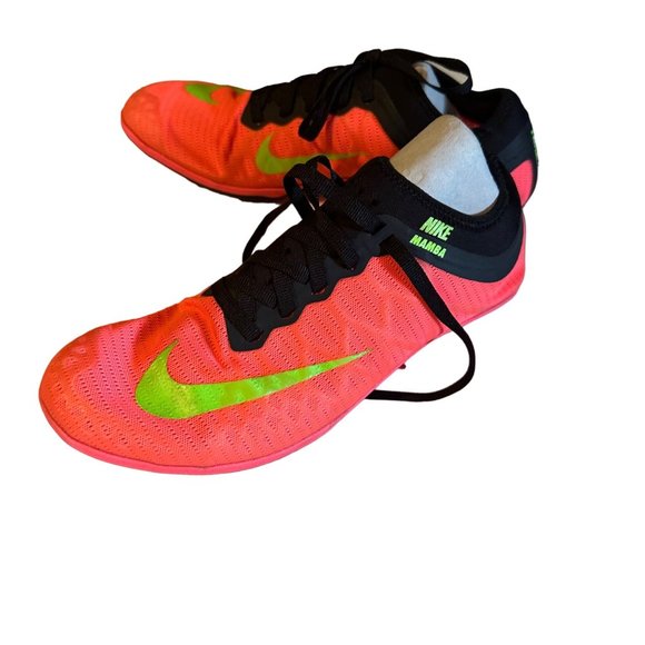 Nike | Shoes | Nike Mamba Racing Cleats Pink And Green And Black Size ...